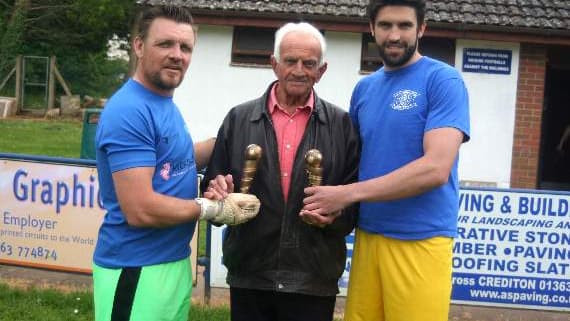Crediton AFC Supporters' Player of the Year Award went to Simon and Lee ...