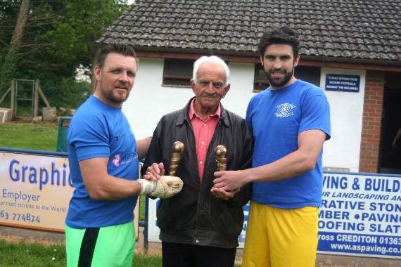 Crediton AFC Supporters' Player of the Year Award went to Simon and Lee ...