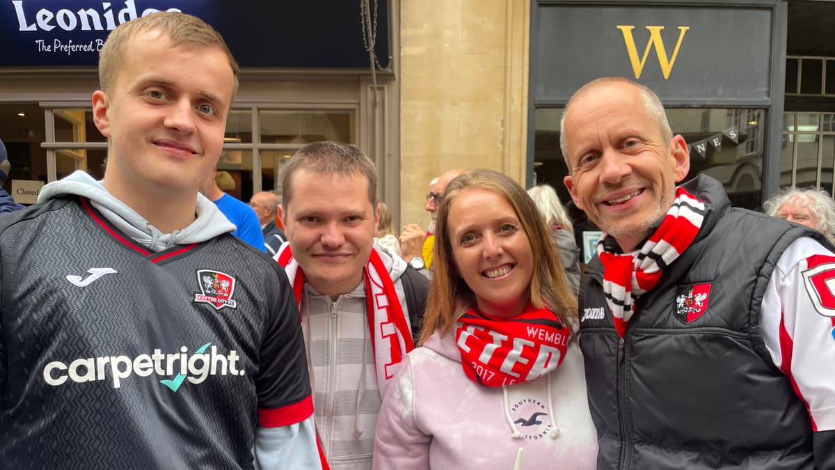 Crediton fans among the thousands who attended city centre parade to ...