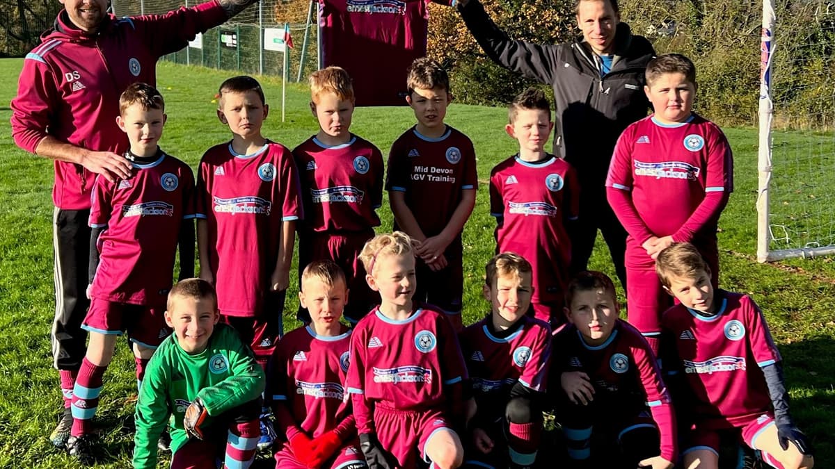 New kit for Copplestone United FC Youth thanks to Ernest Jackson and Co ...