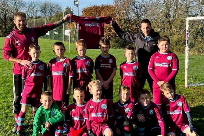 New kit for Copplestone United FC Youth thanks to Ernest Jackson and Co ...