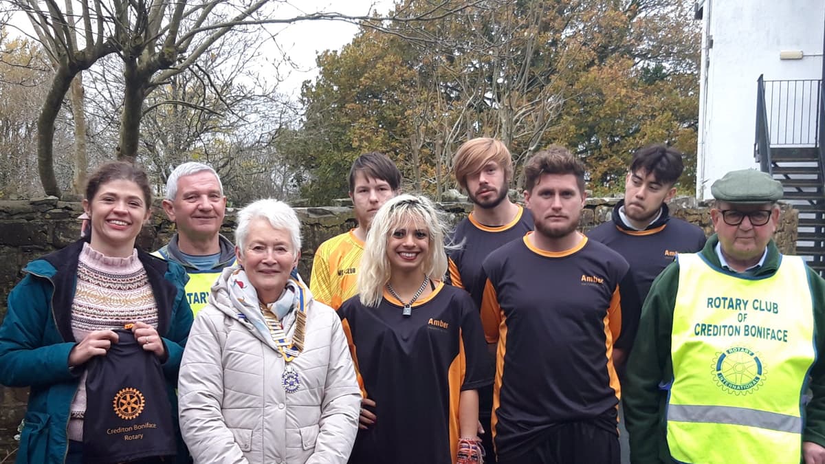 New football kit for Amber Foundation thanks to Crediton Rotarians ...