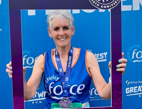 Debbie completed Great West Run for a great cause! | creditoncourier.co.uk